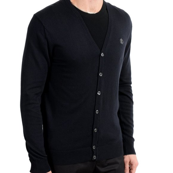 Roberto Cavalli | Sweaters | Roberto Cavalli Cashmere Navy Cardigan ...